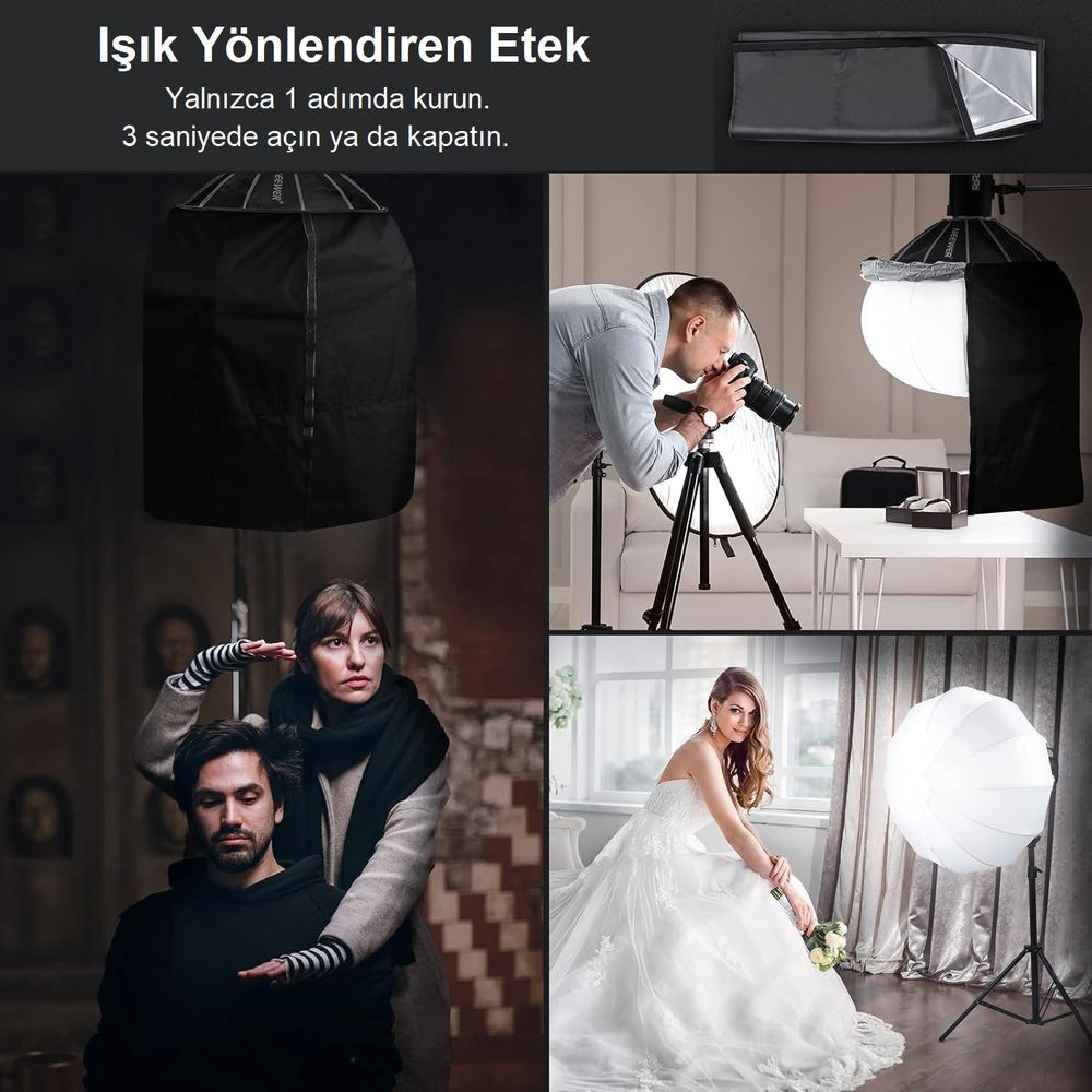 NEEWER NS50L Hızlı Kurulan 50cm Fener Softbox Fiyatı - Taksit ...